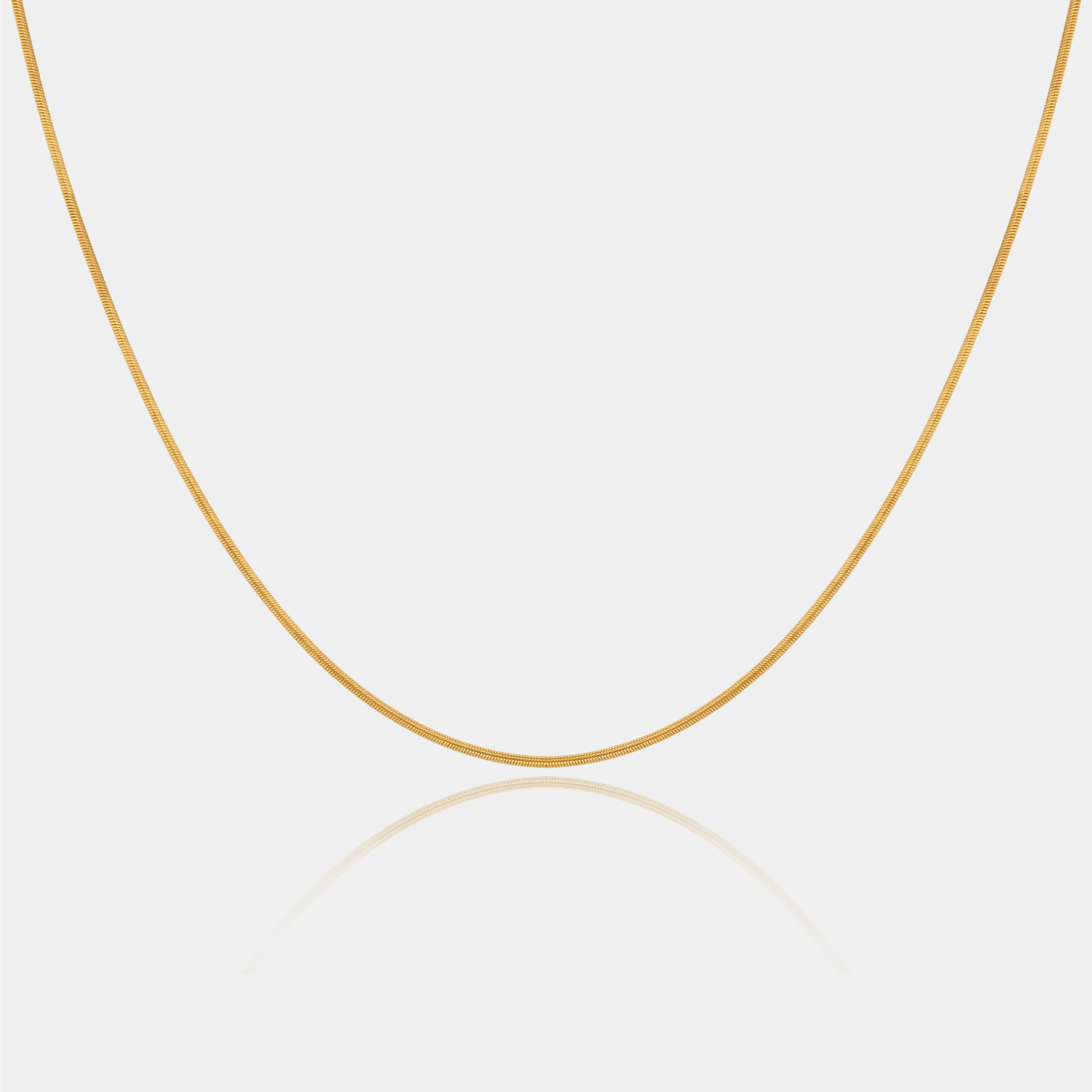 14k Gold-Filled Seamed Snake Chain Necklace - Thin Herringbone Necklace ...
